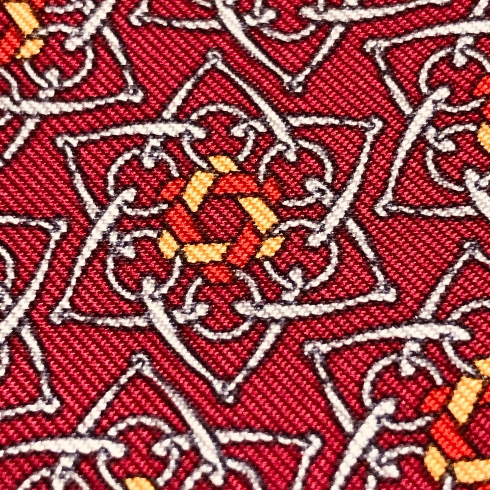 Hermes Star Burst Silk Tie - France - Gem